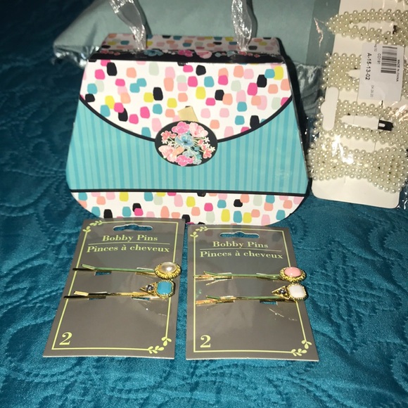 Pink Magnolia | Accessories | New Barrettes In A Keepsake Purse Box ...